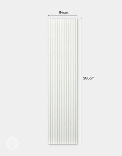 Snow White Acoustic Slat Wall Panels | Bright & Minimalist